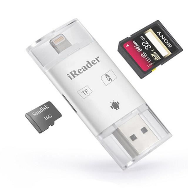Clé Usb mémoire fash ireader HD micro SD et lecteur de carte sd pour ...