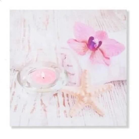 Cadre toile tableau zen SPA et Bougie - 28 x 28 cm - D - Cdiscount Maison