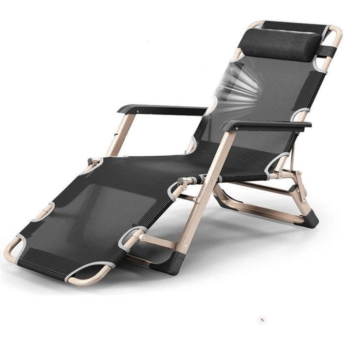 BALANCELLE HAOLIN Chaise Longue Inclinable Transat Bain De Soleil 2 en ...
