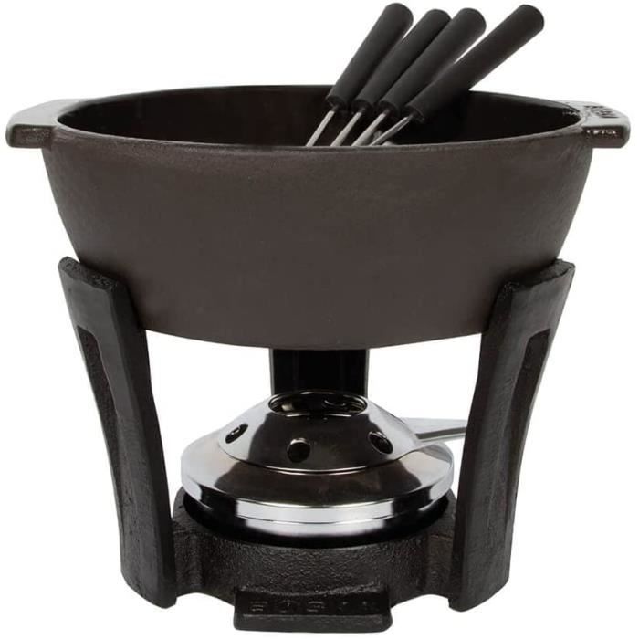 Set à Fondue au Fromage Party Pro BOSKA - Caquelon en Fonte - 0,7L - 4 ...