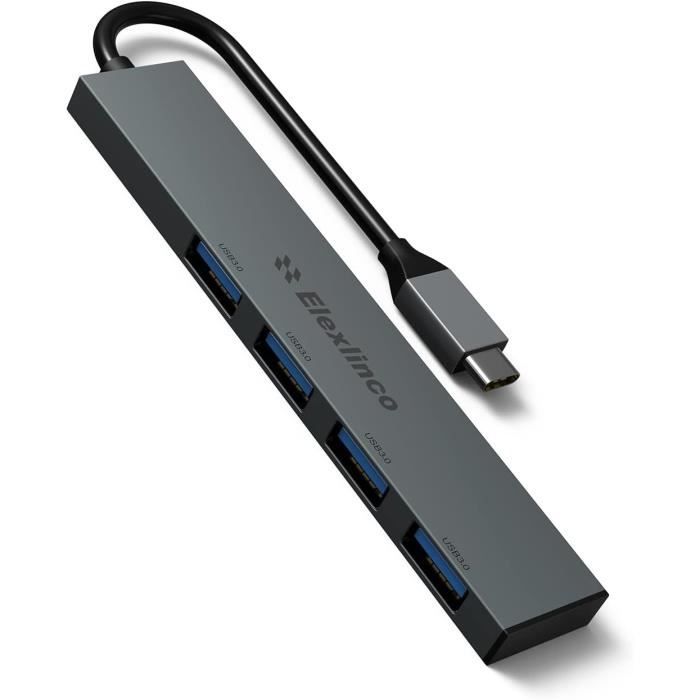 Hub Usb C, Concentrateur De Type C De Base, Hub Usb C Vers Usb A Avec 4 ...