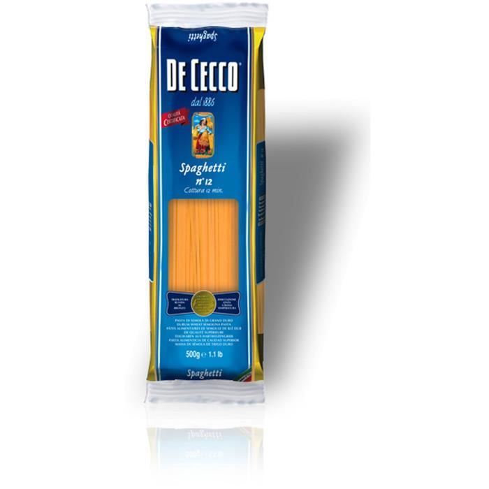 Spaghetti n°12 511 g De Cecco - Cdiscount Au quotidien