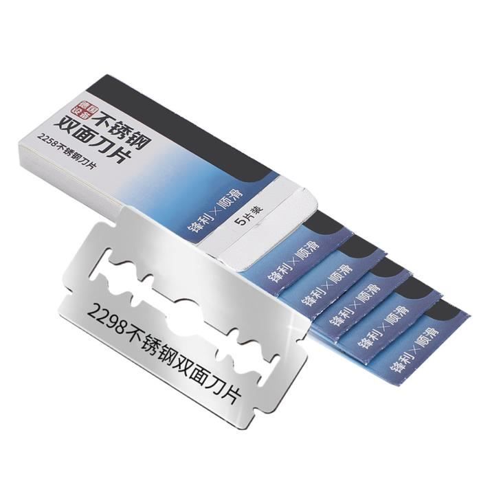 Drfeify lames de rasoir classiques 5 pièces lames de rasoir de rasage ...