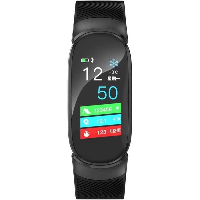 Montre Connectée Smartwatch Cardio Podometre Bracelet Connecté Etanche ...