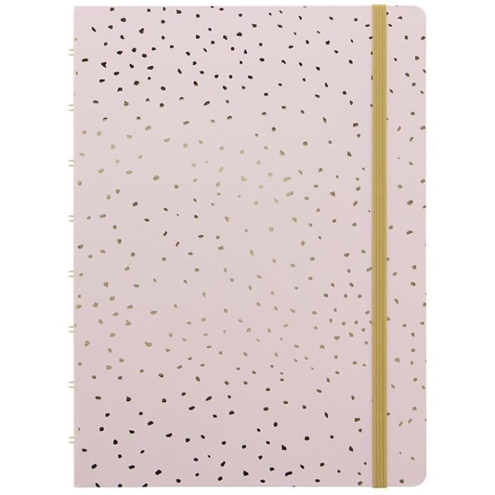 Filofax carnet de notes Ruled Quartz A5 papier ligné rose/or ...