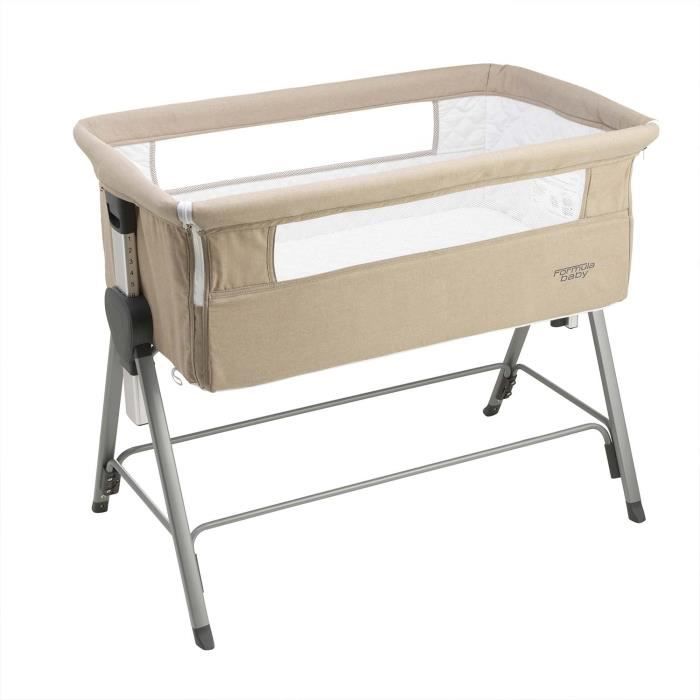 Berceau Cododo bébé - FORMULA BABY - Ajustable sur 7 hauteurs - Beige ...