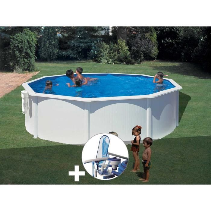 Kit piscine acier blanc Gré Bora Bora ronde 4,80 x 1,22 m + Kit d ... Kit piscine acier blanc Gré Bora Bora ronde 4,80 x 1,22 m + Kit d ...