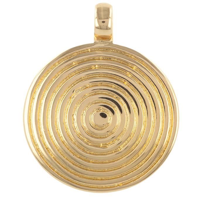 Pendentif Plaqué Or 'Cléopatra' doré (spirale) - 20 mm [R7412] - Achat ...