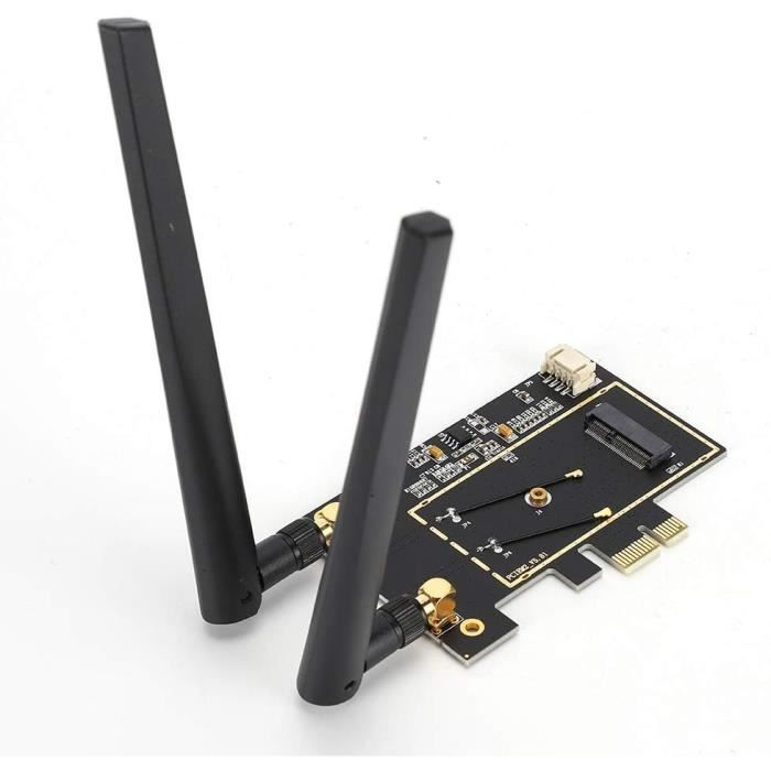 Carte Sans Fil Mini Pci Express Pcie Vers Adaptateur Pci Express Pcie 1X Pour Carte Intel 7260 ...
