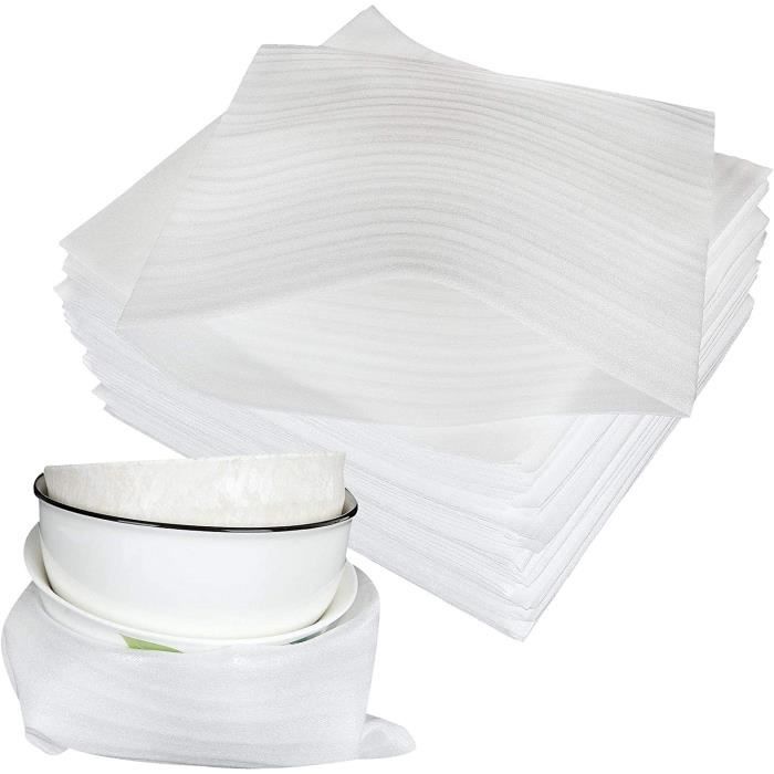 ASelected Lot de 50 Emballage en Mousse, 20x20cm Feuille de Mousse ...