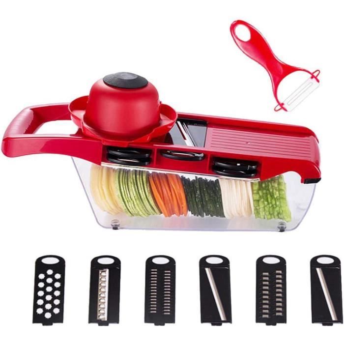 Mandoline Trancheuse à légumes 7 en 1 multifonction pour fruits et ...