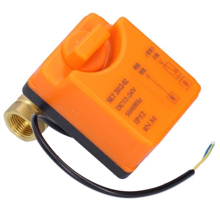 Vanne 2 voies motorisée DC12 - 24V électrique motorisée Vanne à bille DN15 SURENHAP - Cdiscount ...