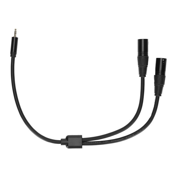 LIU-7694954586838-Cable XLR Cable Double XLR Mle à Séparateur en Y de 3 ...