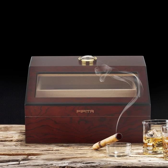 Cave À Cigares , Boîte À Cigares Avec Hygromètre Et Humidificateur ...