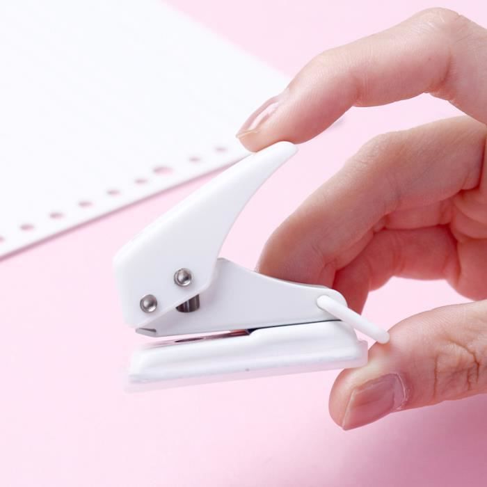 PERFORATRICE DECORATIVE,White--Mini perforateur de papier Portable à ...