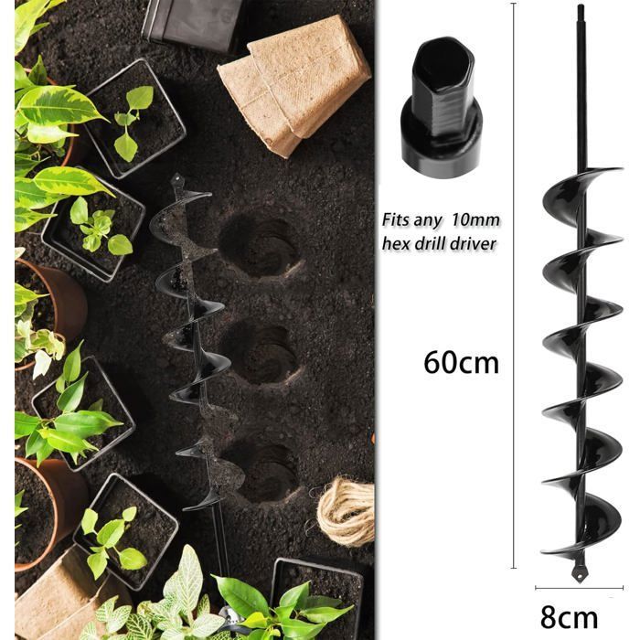 Foret de jardin outil de creusement de plantes pour le forage foret à ...