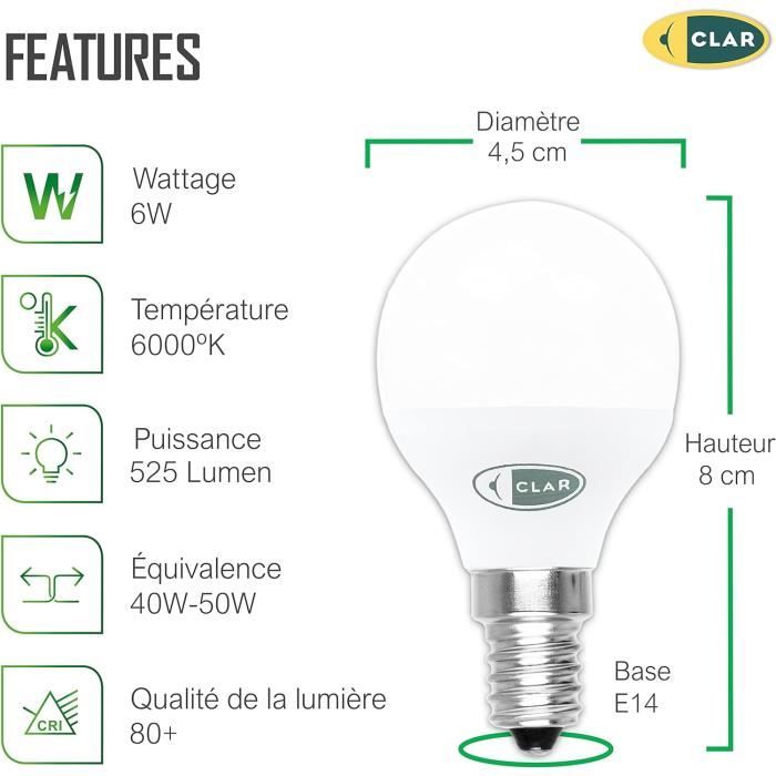 Ampoule Led E14 Blanc Froid, Ampoule Led E14, E14 Led, Ampoule Petit ...