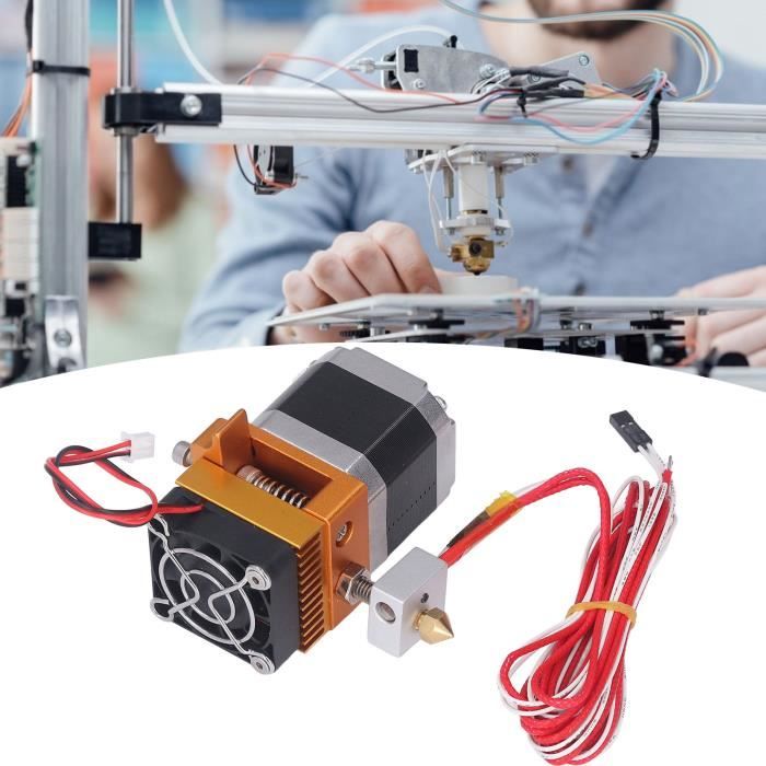 Kit d'extrudeuse MK8 - ZJCHAO - Prusa I3 - Alliage d'aluminium - Débit ...