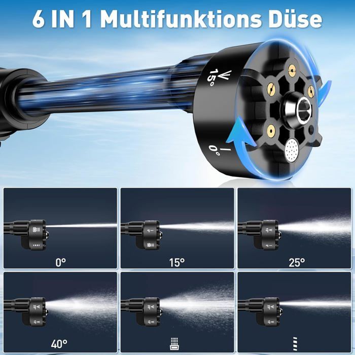 Powtree Jet Hawk Cordless Pressure Washer for Makita Battery 18V (No ...