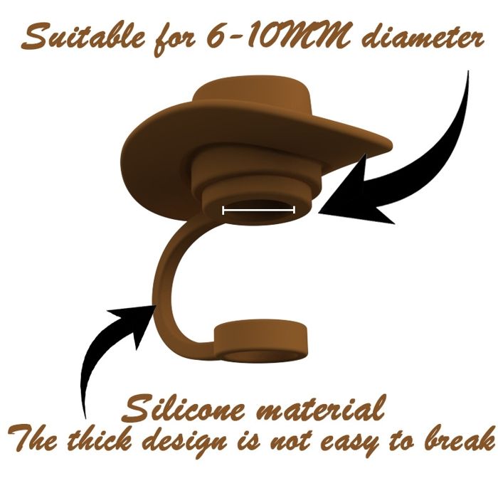 Bouchon de paille en silicone - MLBQ - 4 pièces - 6-10 mm - Anti ...