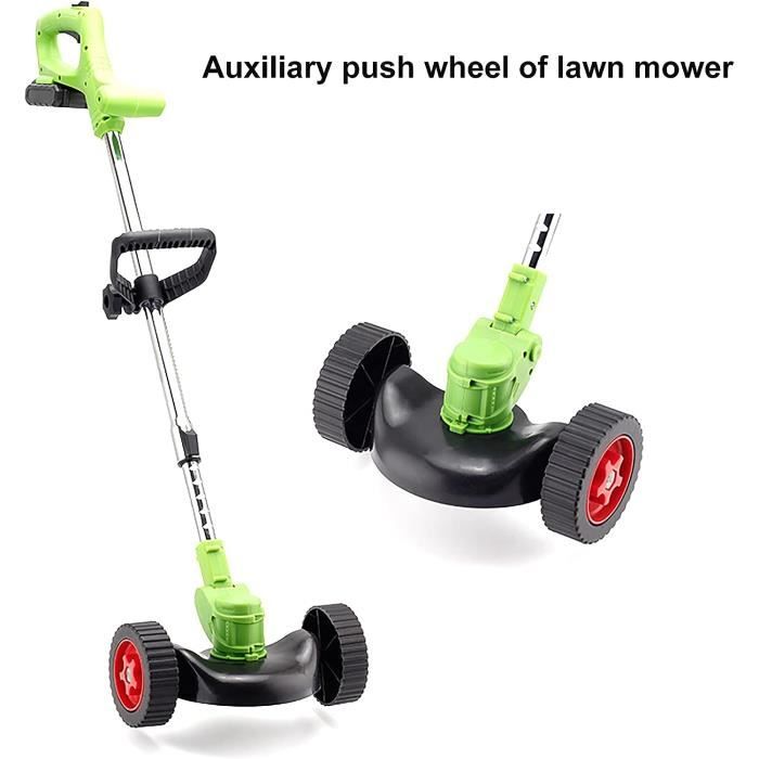 Roue De Poussée Pour Débroussailleuse Sans Fil, Tondeuse À Gazon Électrique Portable, Tondeuse À ...
