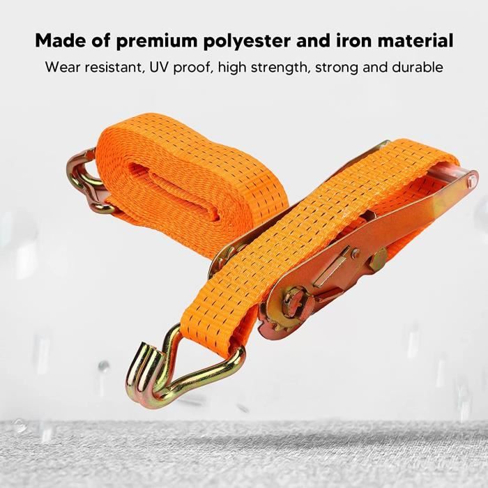 Sangles d'arrimage, 6 m x 50 mm Haute résistance 11023 LB Sangle à ...