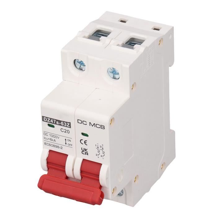 Disjoncteur Miniature - CIKONIELF - 2P - 1000V - 20A - IP65 - Étanche - Cdiscount Bricolage