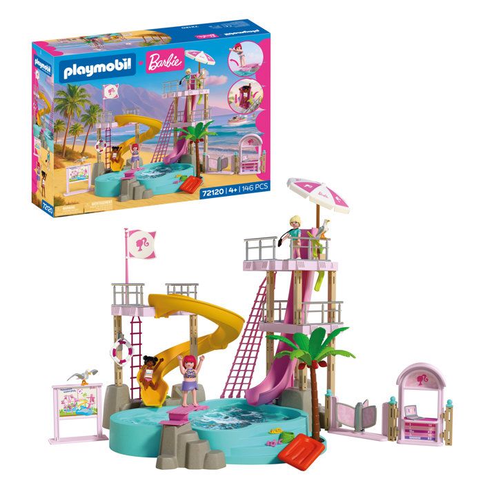 PLAYMOBIL 72120 Barbie Parc aquatique - Cdiscount Jeux - Jouets