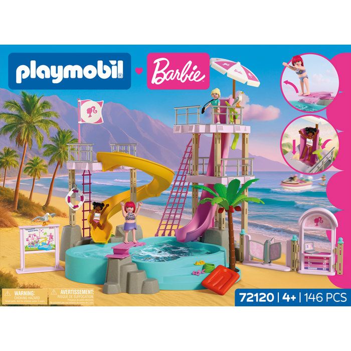 PLAYMOBIL 72120 Barbie Parc aquatique - Cdiscount Jeux - Jouets