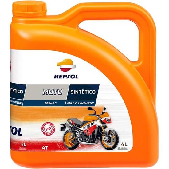 Repsol Moto Sintetico 4T 10W-40 Huile Moteur Moto[615] - Cdiscount Auto