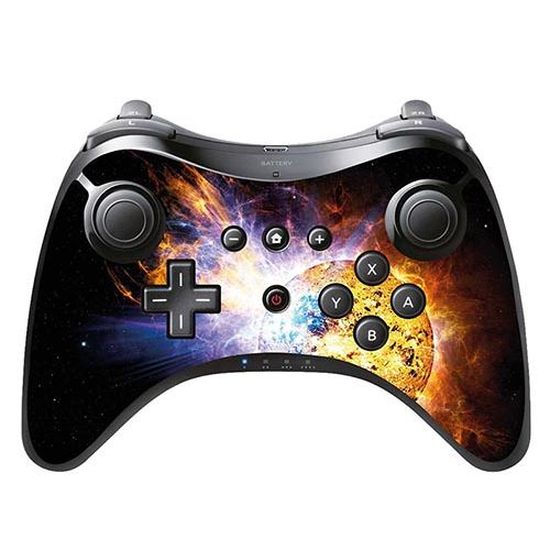 Skin Stickers pour nintendo wii u pro controller (Sticker : Eruption ...