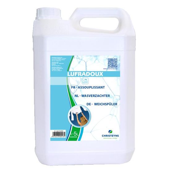 Assouplissant textile lufradoux le bidon de 5l - CHRISTEYNS - Lessive ...