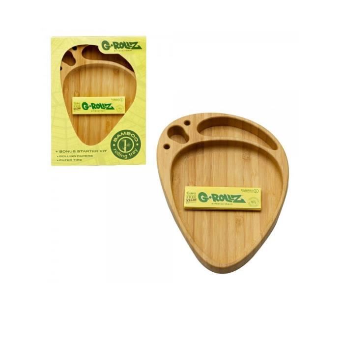 Plateau design métal - Pallette - Bamboo - 19x14cm - G-Rollz ...