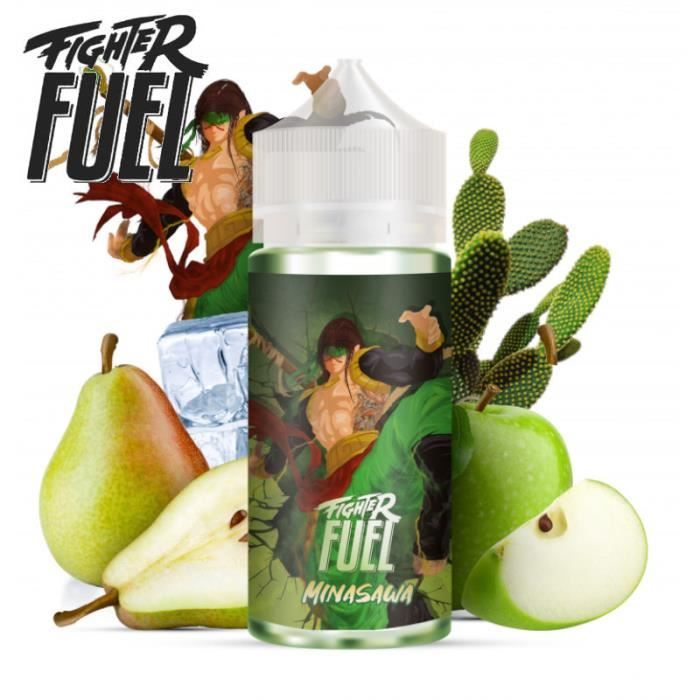 E-liquide Fighter Fuel(Pomme,Poire,Cactus) Minasawa 100ml - 6mg ...