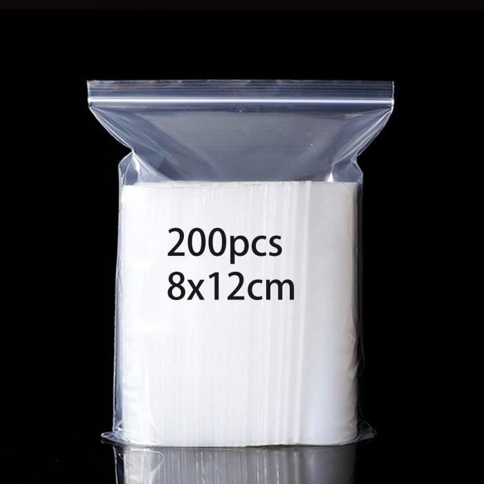 200 Sachets Plastique Transparentes,Sachet Plastique Bonbon,Sacs En ...