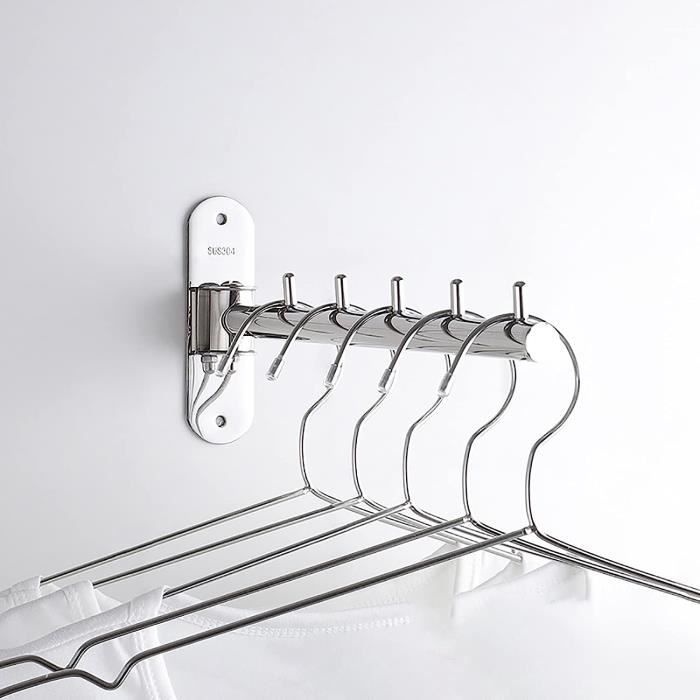 Cintre Mural Pliant, Étendoir À Linge Extensible Inoxydable Peu Encombrant Facile Installer ...