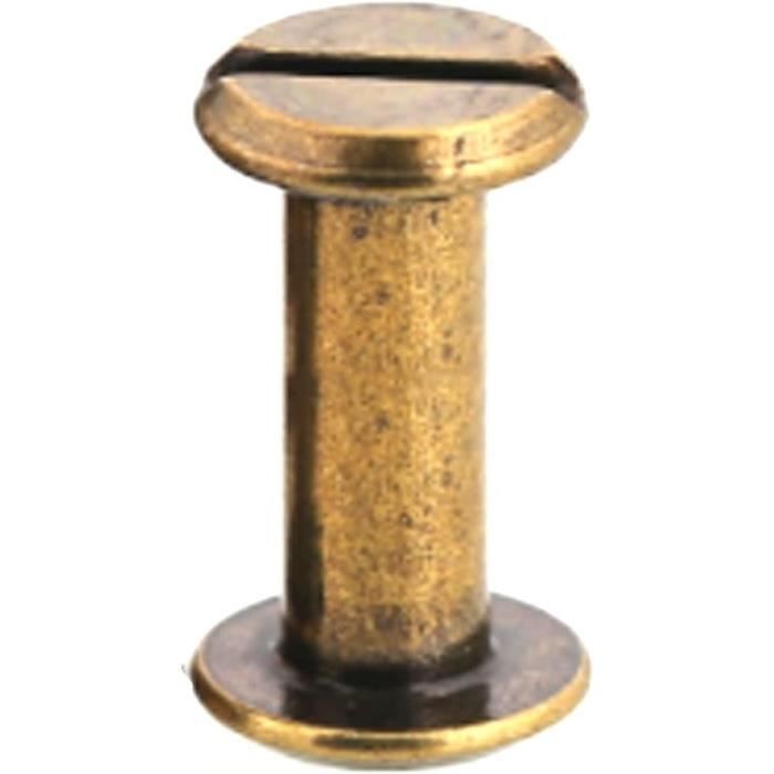 Lot De 20 Rivets En Laiton Plaqué Avec Lettres M4 X 25 Mm Pour Fixe ...