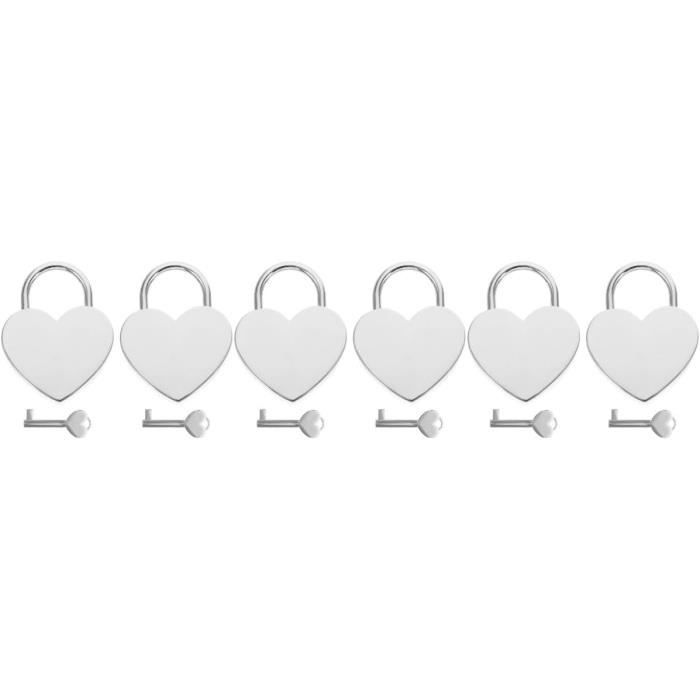 6 Ensembles De Mini Valises À Serrure Coeur Valises Pour Voyage Cadeau ...