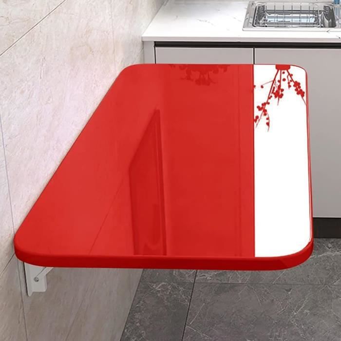Table Pliable Cuisine Table Murale Rabattable Avec Support, Bureau ...