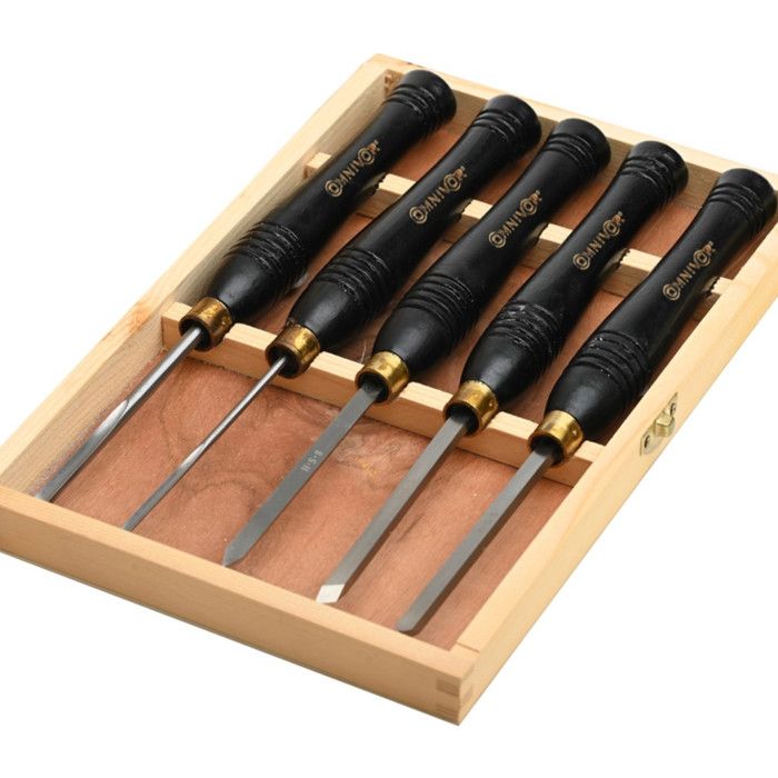 Coffret de 5 Outils de Tournage de Type Gouges HSS - OMNIVOR - Cdiscount Bricolage