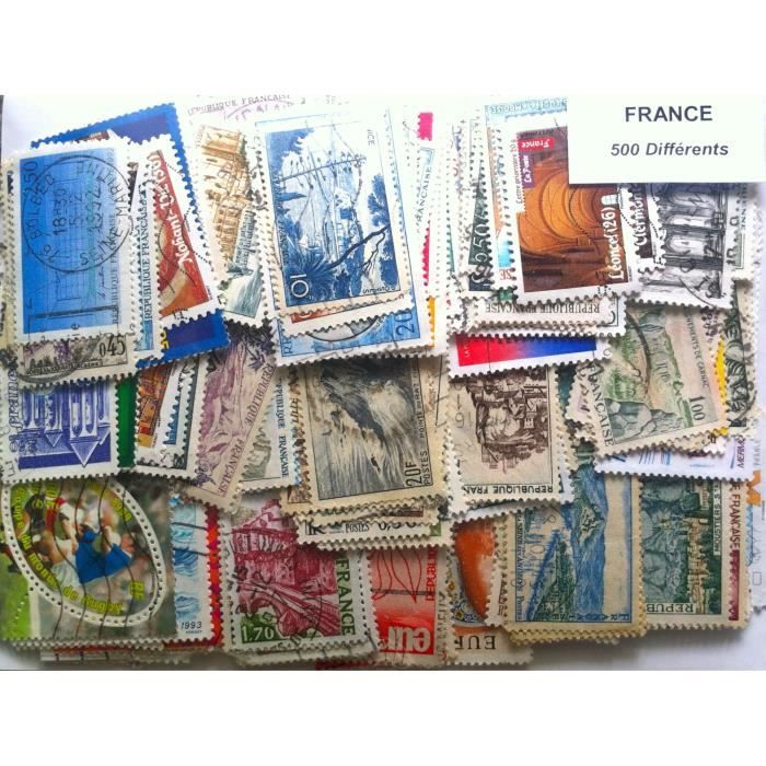 France lot de 500 timbres obliteres tous different - Cdiscount Beaux ...