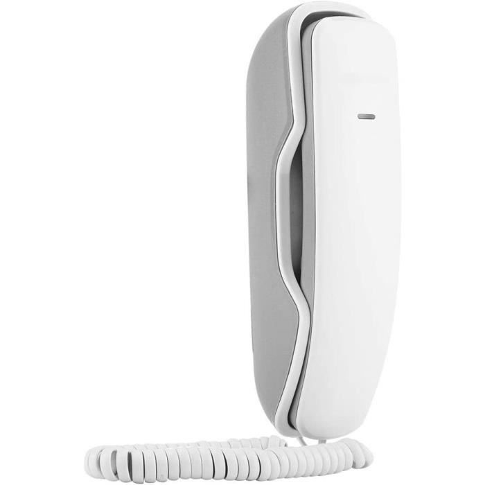 Poste téléphonique Fixe Filaire, téléphone de Bureau Mural Fixe Anti ...