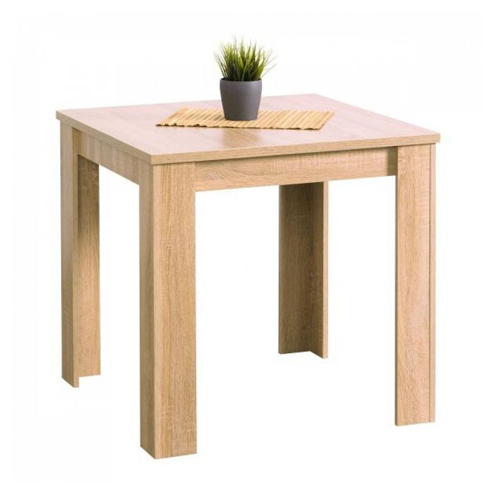 Table à Manger 80x80 cm Chêne 4 Places - Cdiscount Maison