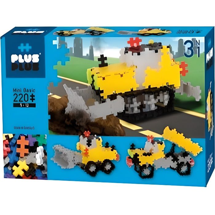 Box Mini Basic 220 pièces "travaux" - Plus Plus - Cdiscount Jeux - Jouets