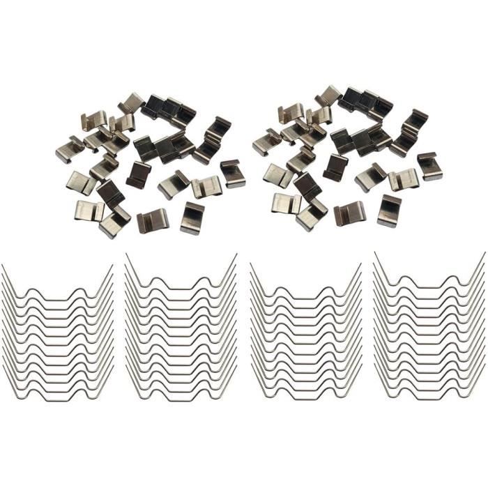100pc Z-W Type Serre-Verre Clips Clips Fil Serre-câbles Serres Raccords ...