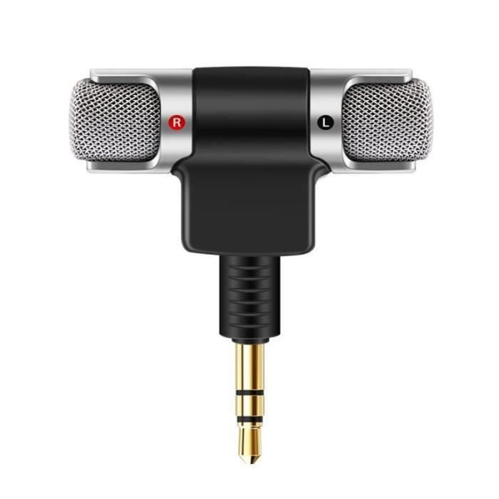 Mini microphone pour téléphone portable Mini microphone stéréo ...