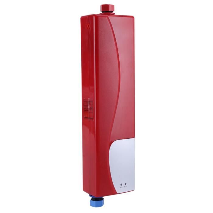 220V 3000W Mini chauffe-eau électrique sans réservoir instantané chauffe-eau chaude cuisine ...