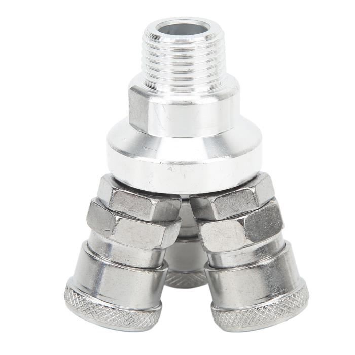 Coupleur rapide - EJ.LIFE - G1/2 - Acier au carbone chromé - 3 voies ...