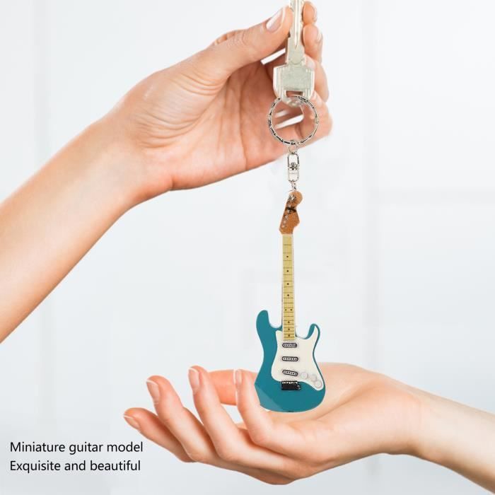 Porte-Clés Instrument De Musique Porte-Clés Guitare Portable Mignon ...