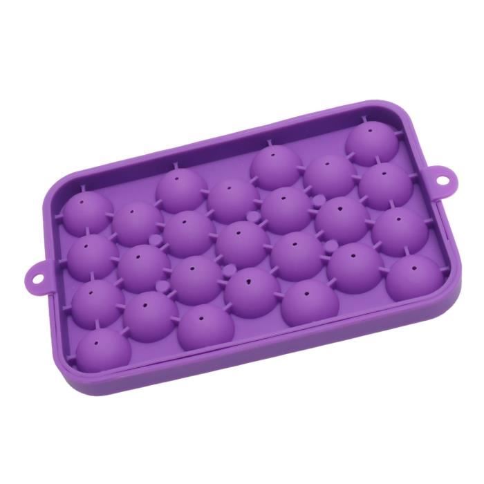 Fdit Petits plateaux à glaçons ronds Plateau à glaçons à 25 grilles ...